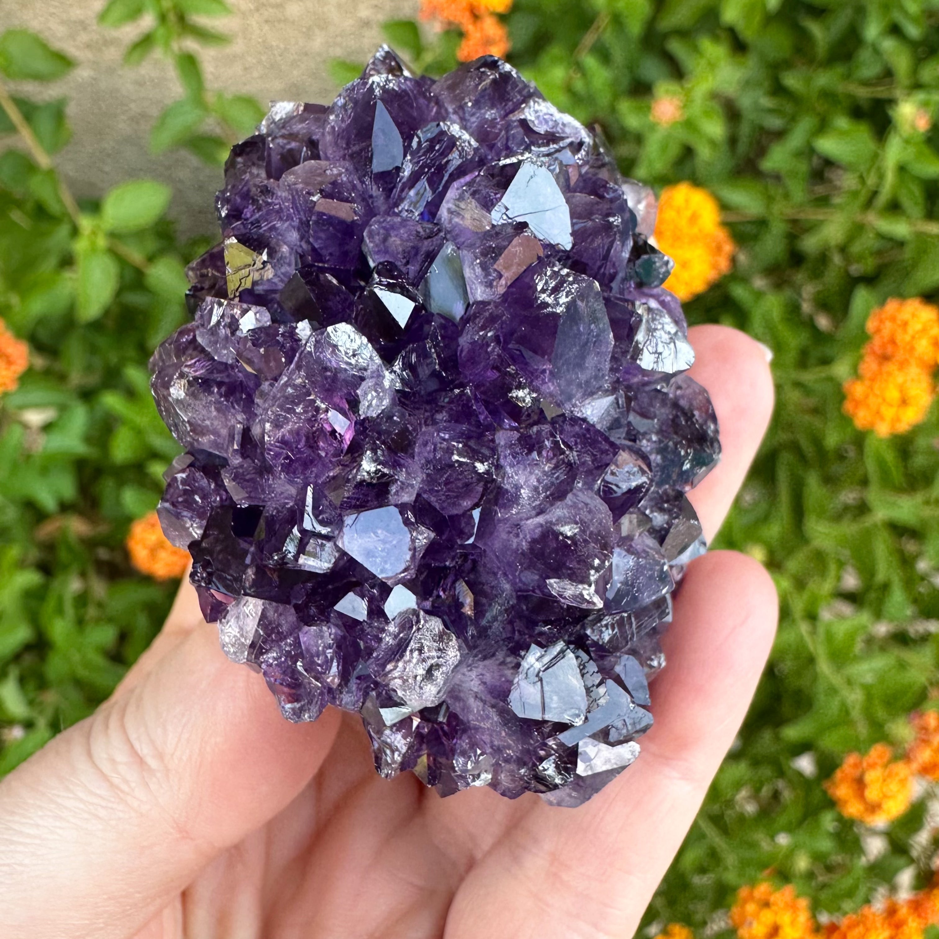 Amethyst Geode Raw Flower – Luscious Earth Creation