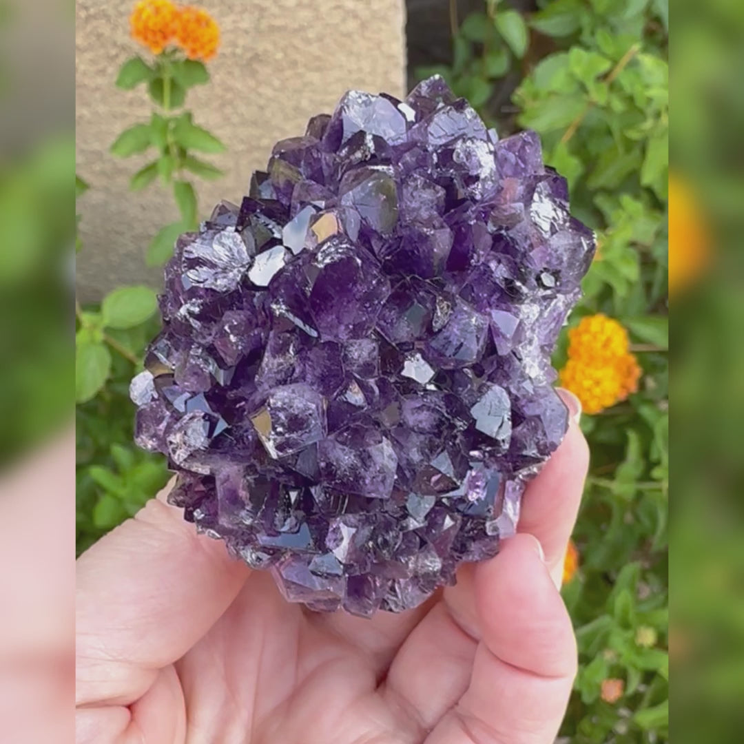 Amethyst Geode Raw Flower – Luscious Earth Creation
