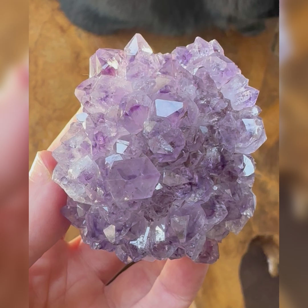 Amethyst Geode Stalactite Flower – Luscious Earth Creation