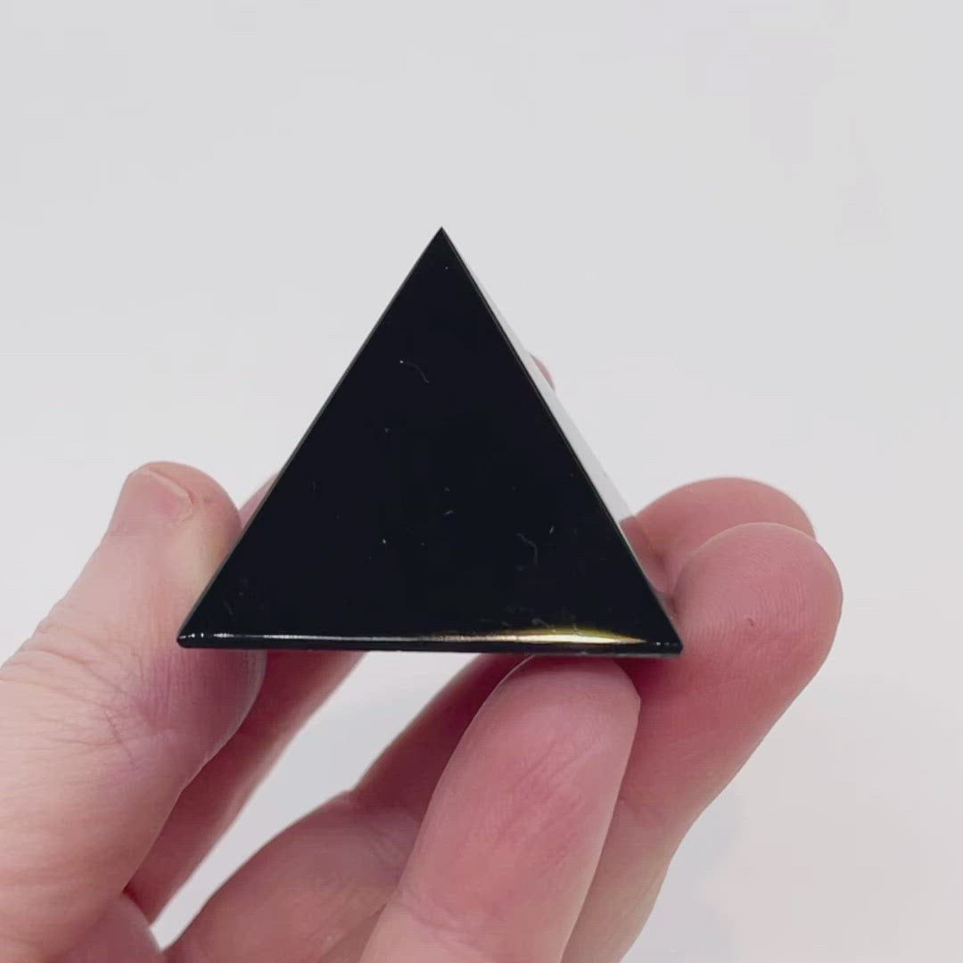 Black Obsidian Pyramid – Luscious Earth Creation