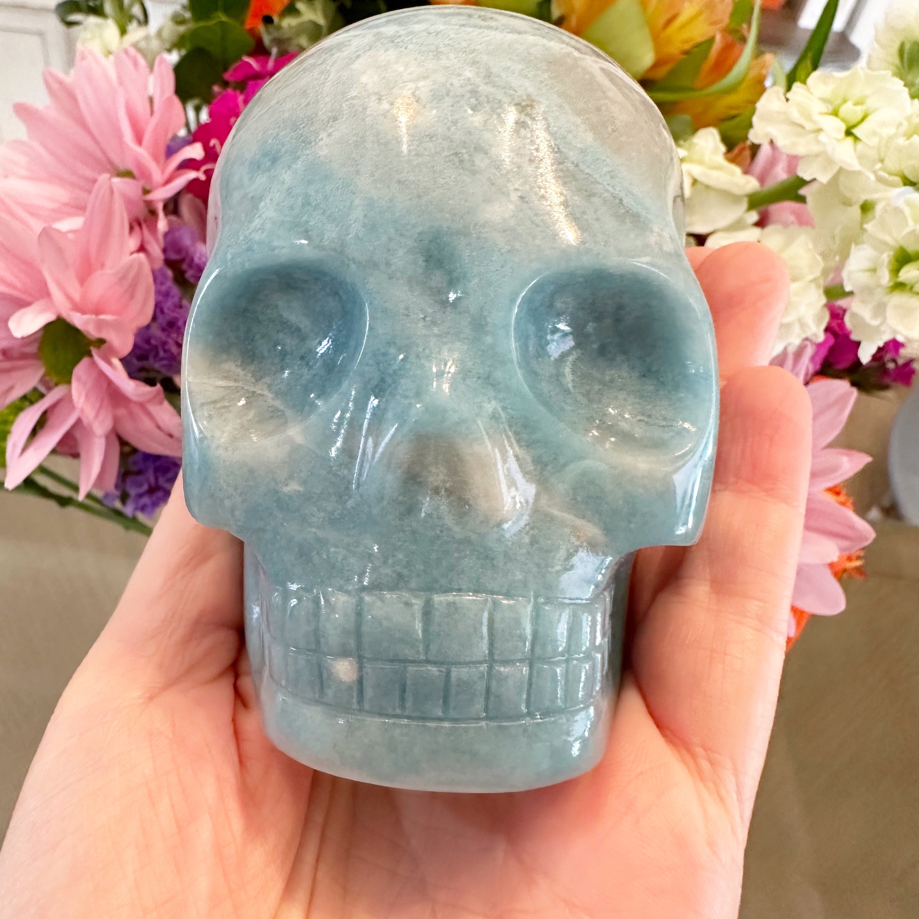 Trolleite Crystal Skull Carved by Leandro de Souza – Luscious Earth ...