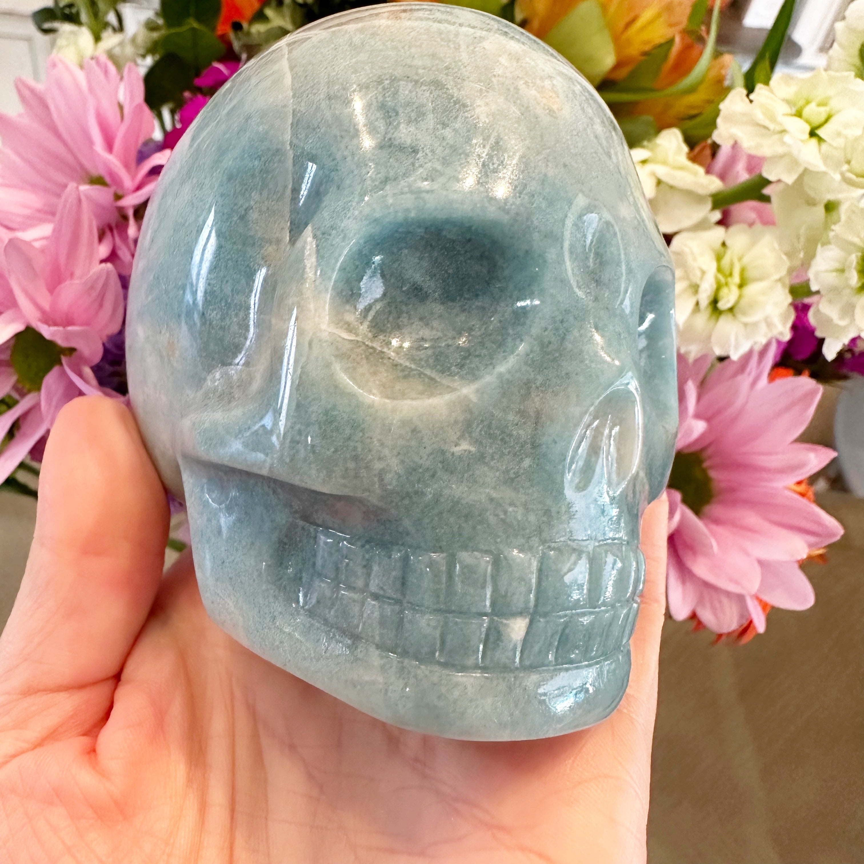Trolleite Crystal Skull Carved by Leandro de Souza – Luscious Earth ...